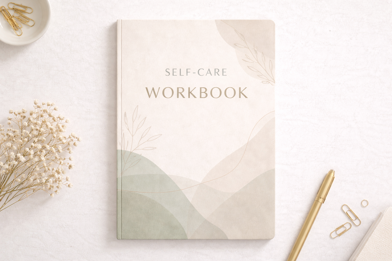 Self-Care Workbook with PLR | Editable Wellness Journal PDF for Coache ...