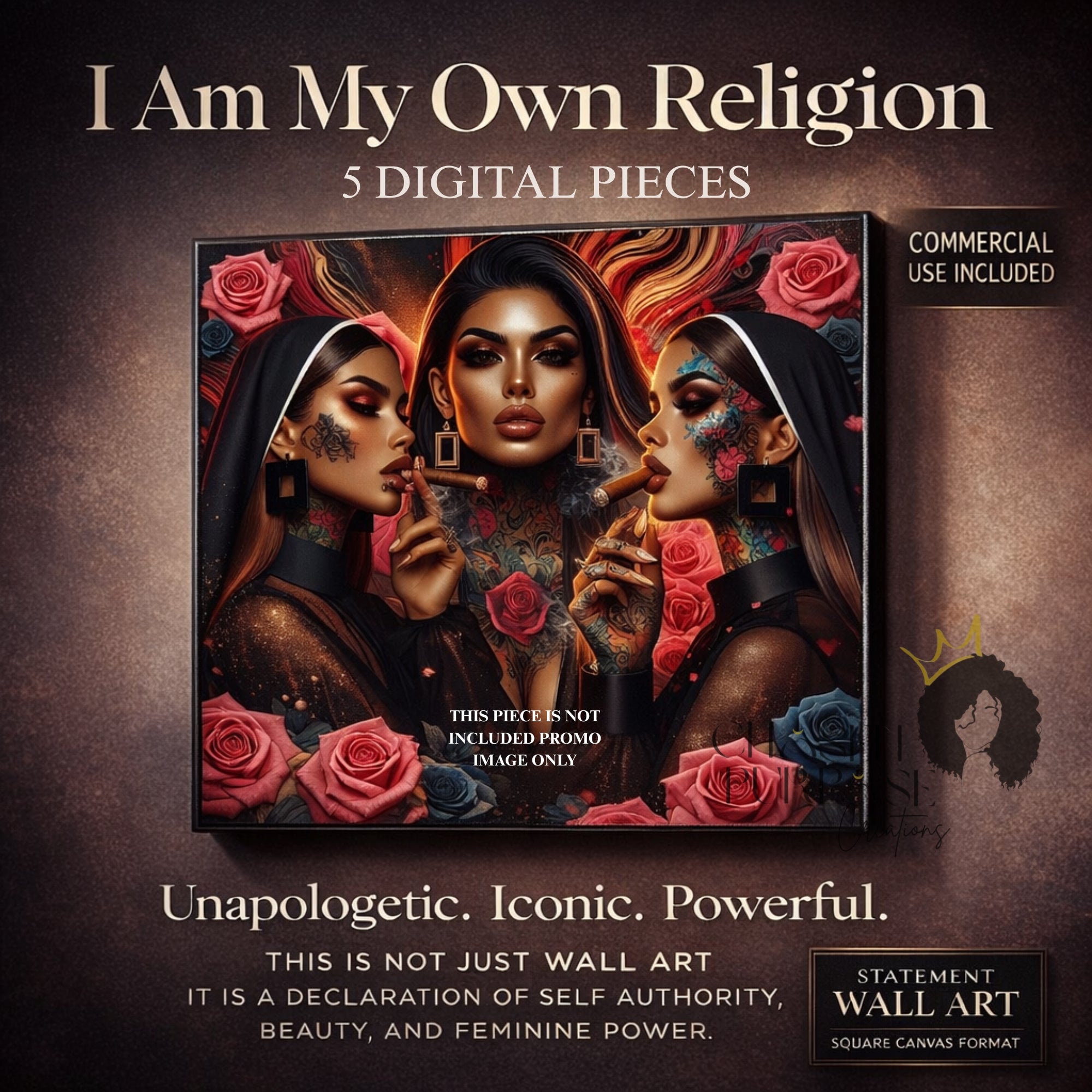 I Am My Own Religion Canvas | Statement Wall Art – Chosen Society Co